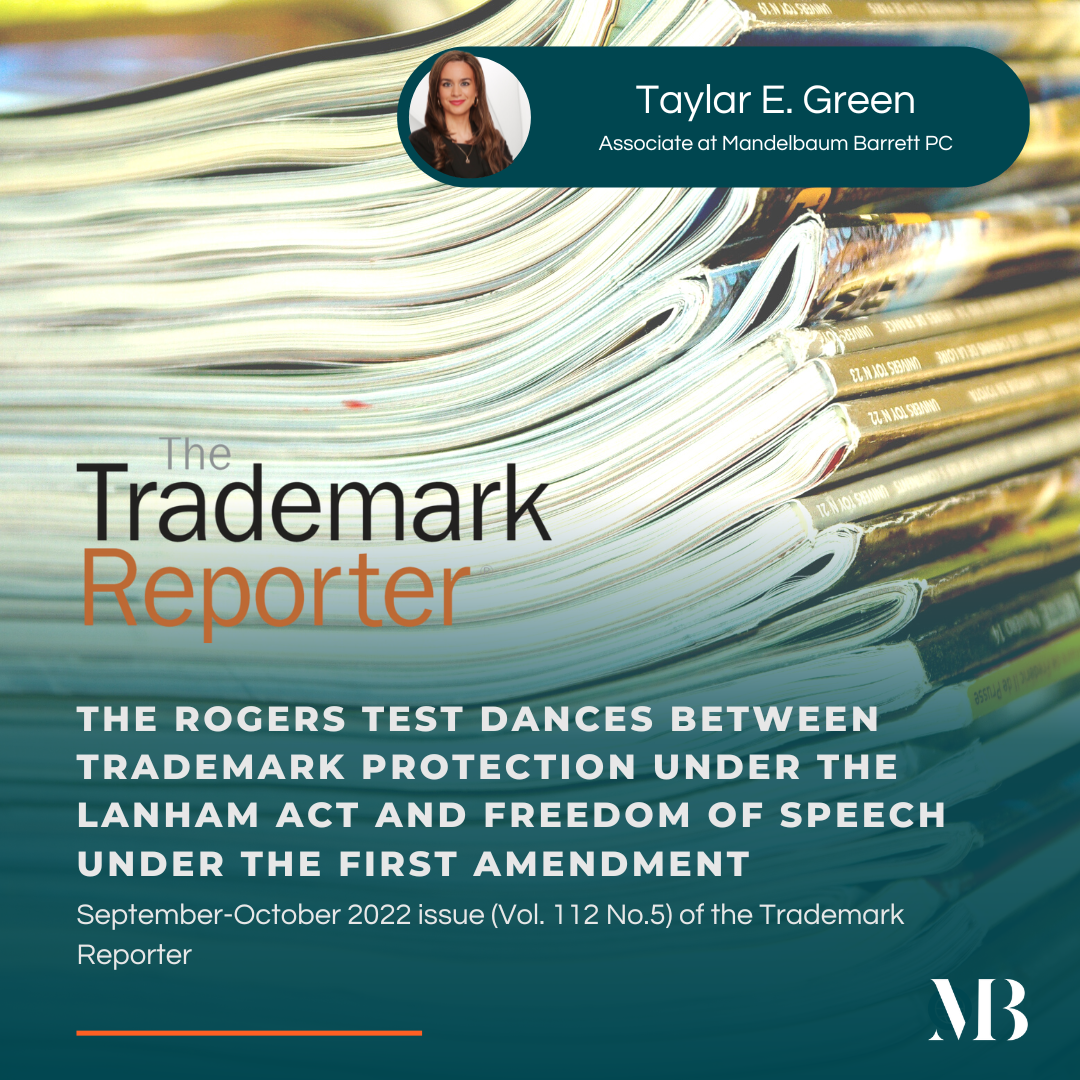 The Rogers Test Dances Between Trademark Protection Under the Lanham ...