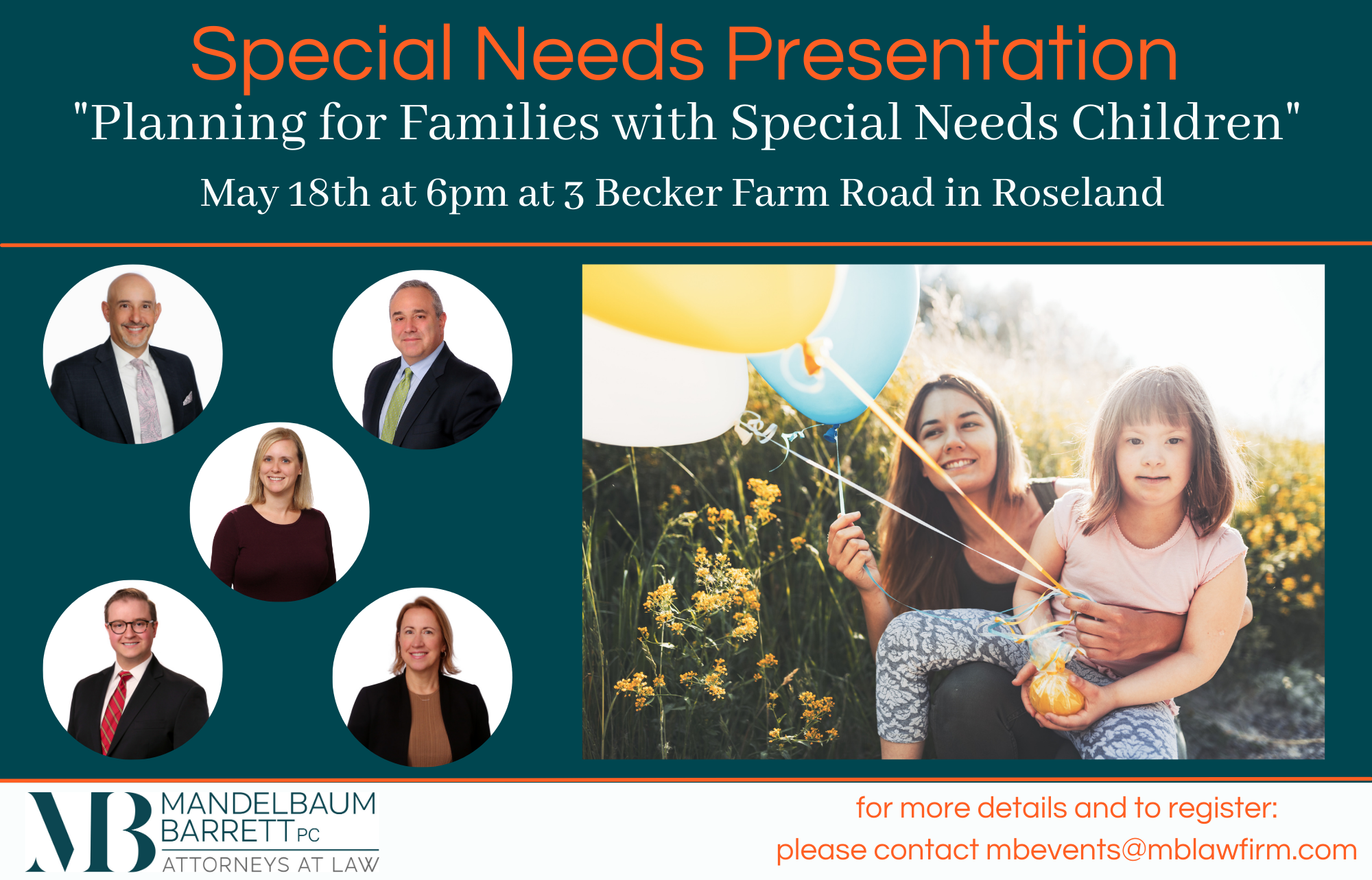 Mandelbaum Barrett PC Special Needs attorneys to present "Planning for ...