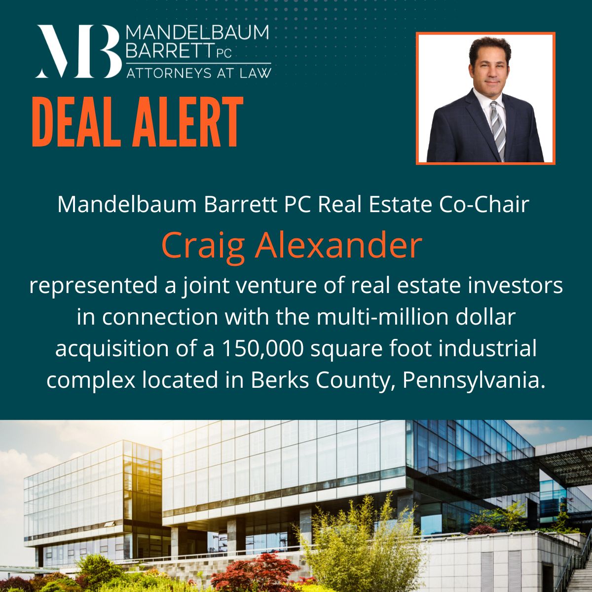 Deal Alert: Craig Alexander represented real estate investors in multi ...