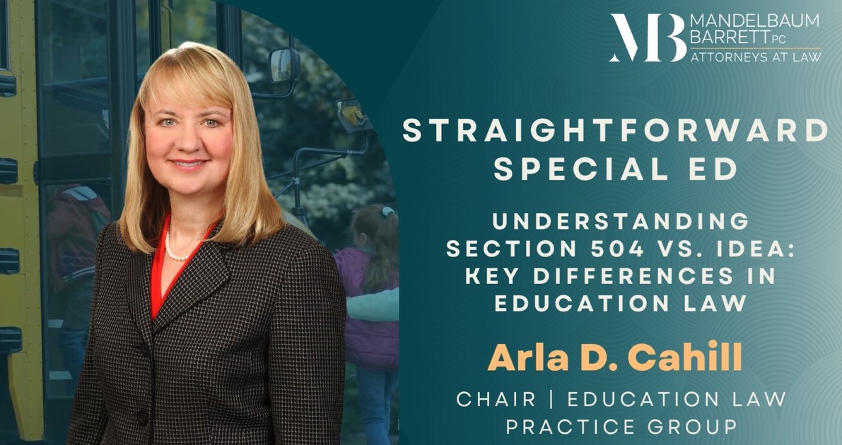 Straightforward Special Ed: Understanding 504 vs IDEA - Key Differences ...