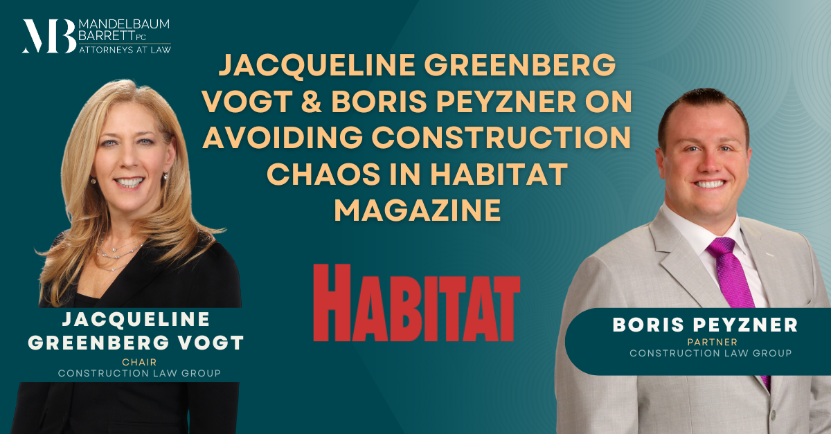 Jacqueline Greenberg Vogt and Boris Peyzner Co-Author Habitat Magazine ...