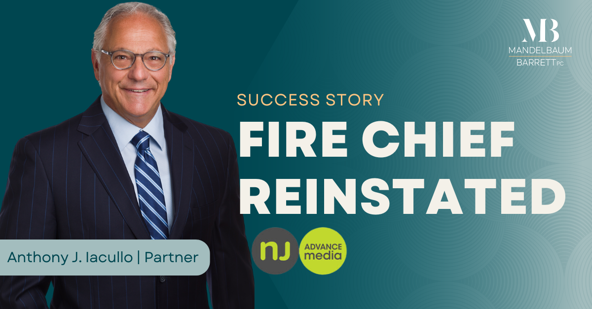 Fire Chief Reinstated Following Suspension: Anthony J. Iacullo ...